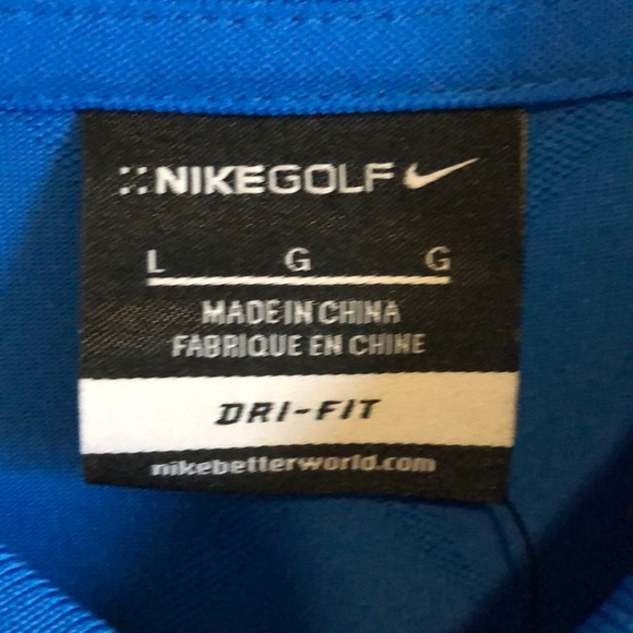 Nike | Shirts | Nike Golf Drifit Polo New With Tags Mens Large | Poshmark